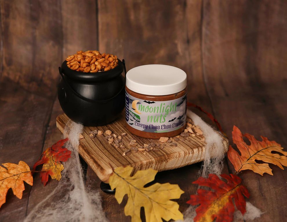 Creepy Choo Choo Crunch | Chocolate Toffee Peanut Butter – Moonlight Nuts