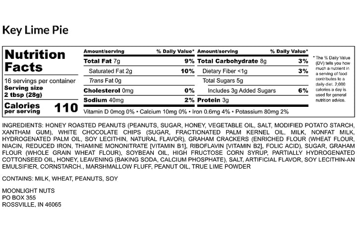 Key Lime Pie- Flavored Peanut Butter – Moonlight Nuts